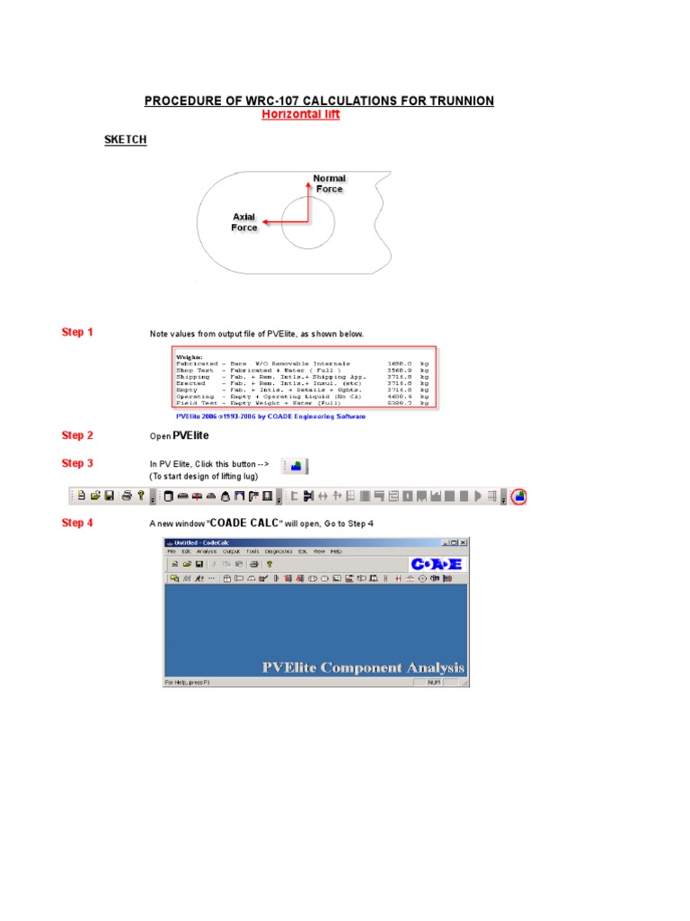 WRC-107 Trunnion Calculation Guide | PDF | Computing | Teaching Mathematics