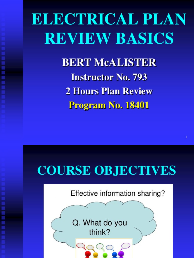 Electrical Plan Review Basics Rev 6 APR 2016 | PDF | Electrical Wiring ...