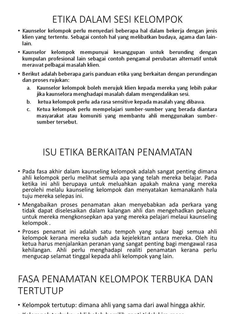 Etika Dalam Proses Perundingan | PDF
