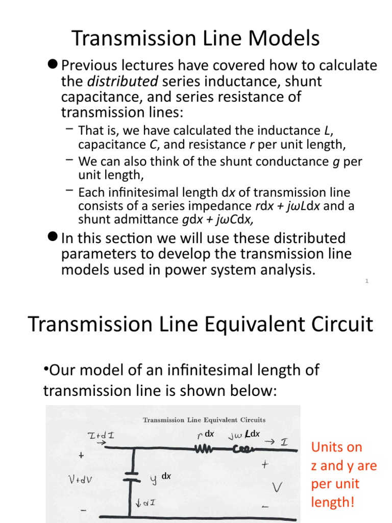 Modelling of Lines | PDF | Transmission Line | Quantity