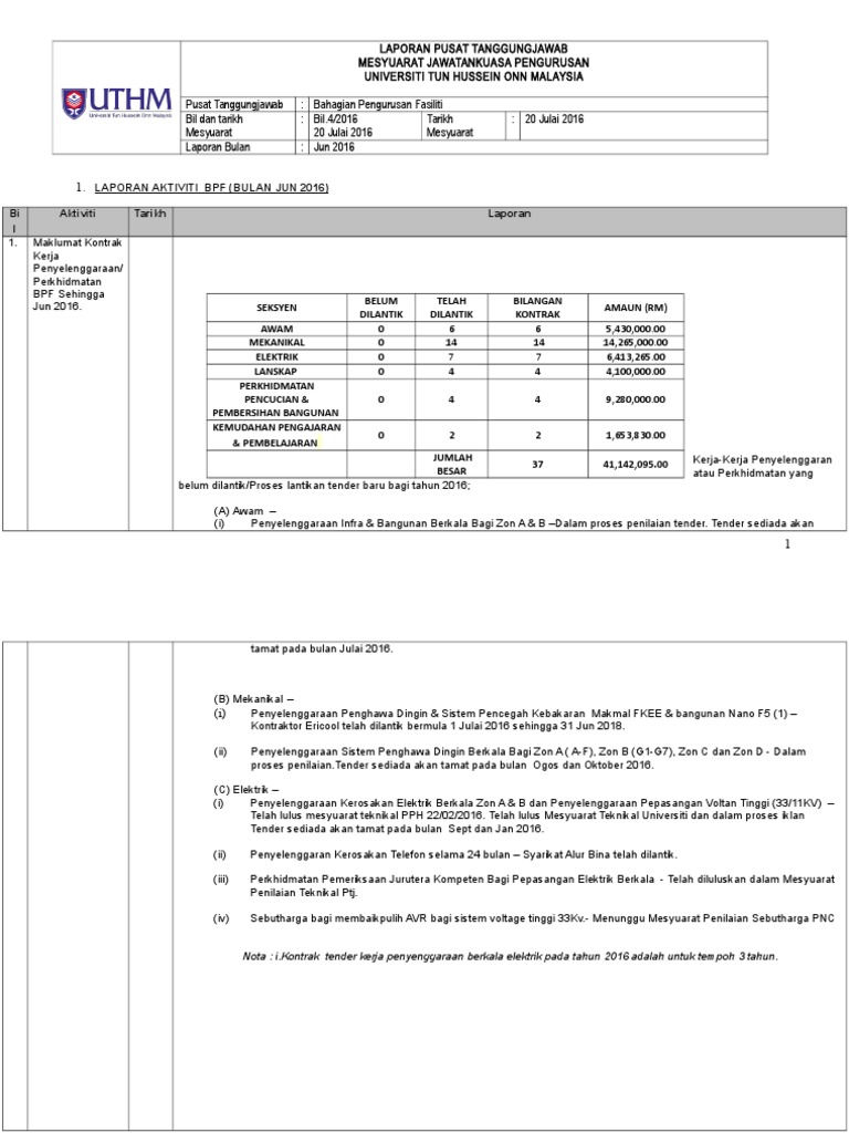 Pengurusan Fasiliti | PDF