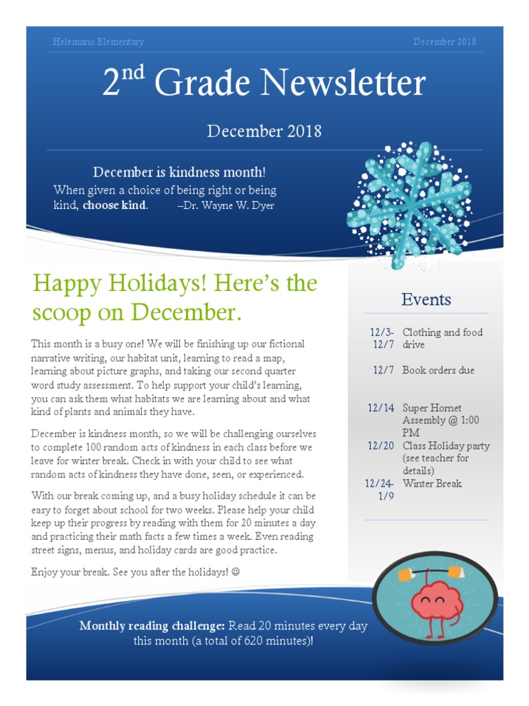 December Newsletter | PDF | Wellness