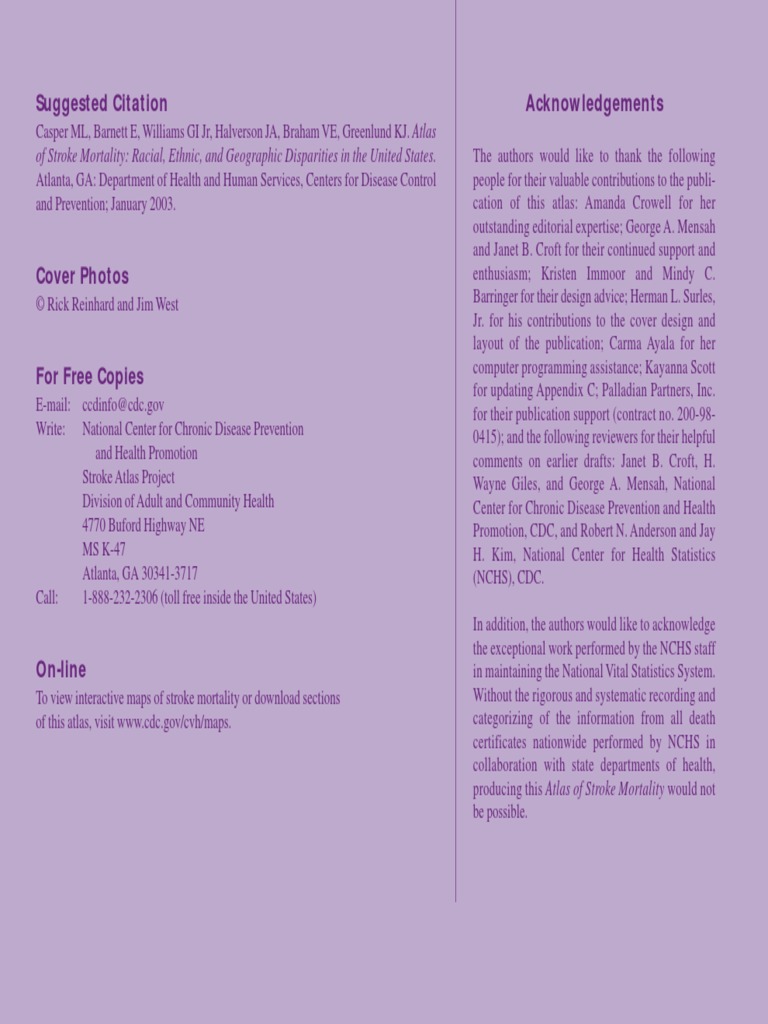 Suggested Citation Acknowledgements | PDF | Preventive Healthcare ...