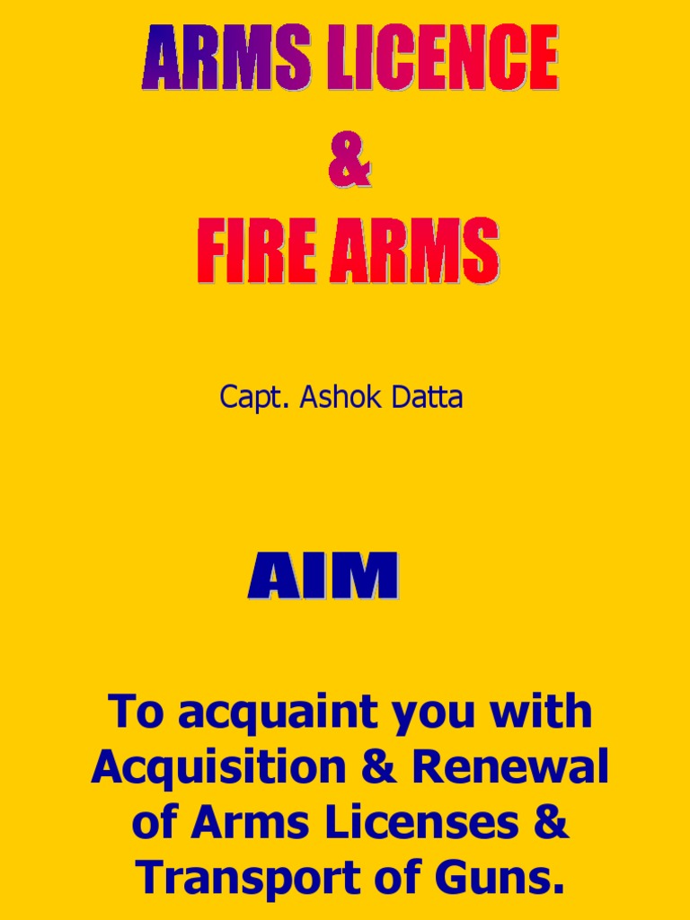 Arms License | PDF | Gun Barrel | Artillery
