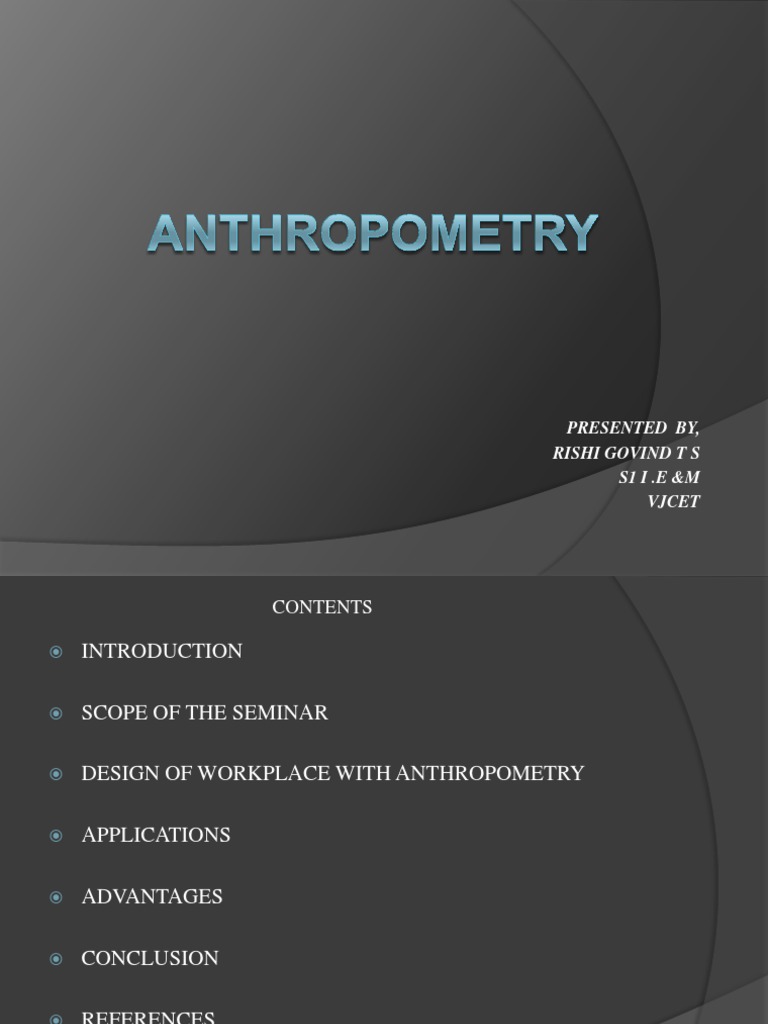 Anthropometry | PDF | Anthropometry | Human Factors And Ergonomics