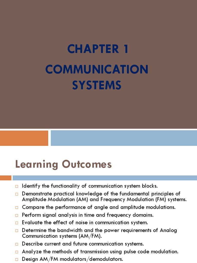 CH1-introduction To Communication System-11 PDF | PDF | Modulation ...