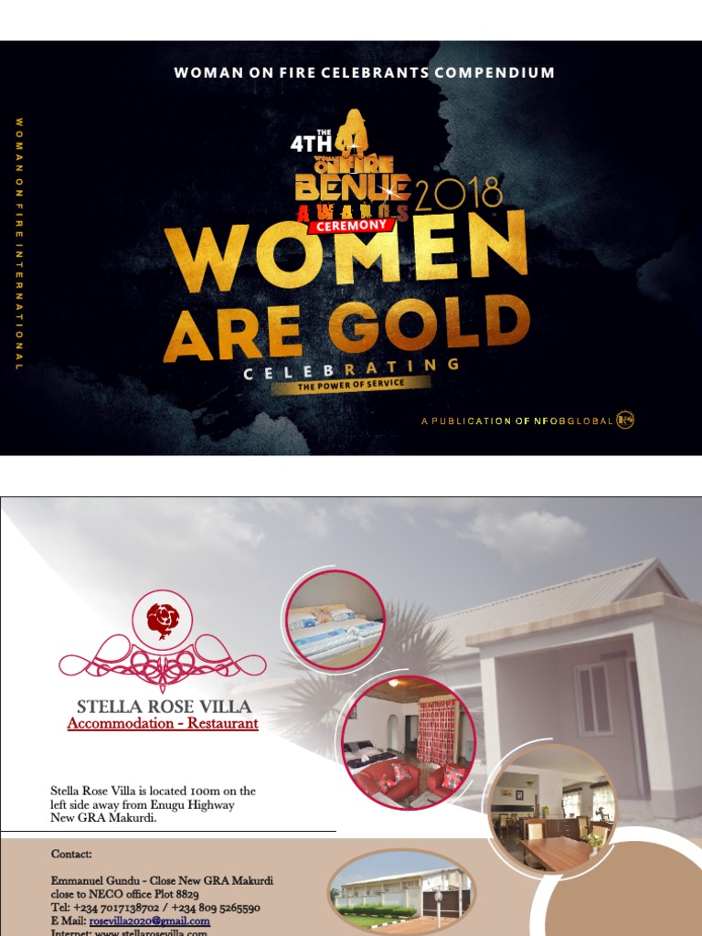 Wof Benue Awards 2018 Compendium | PDF | Clothing | Teachers