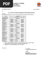 IOCL Bulk and Packed Bitumen Prices 2024 | PDF