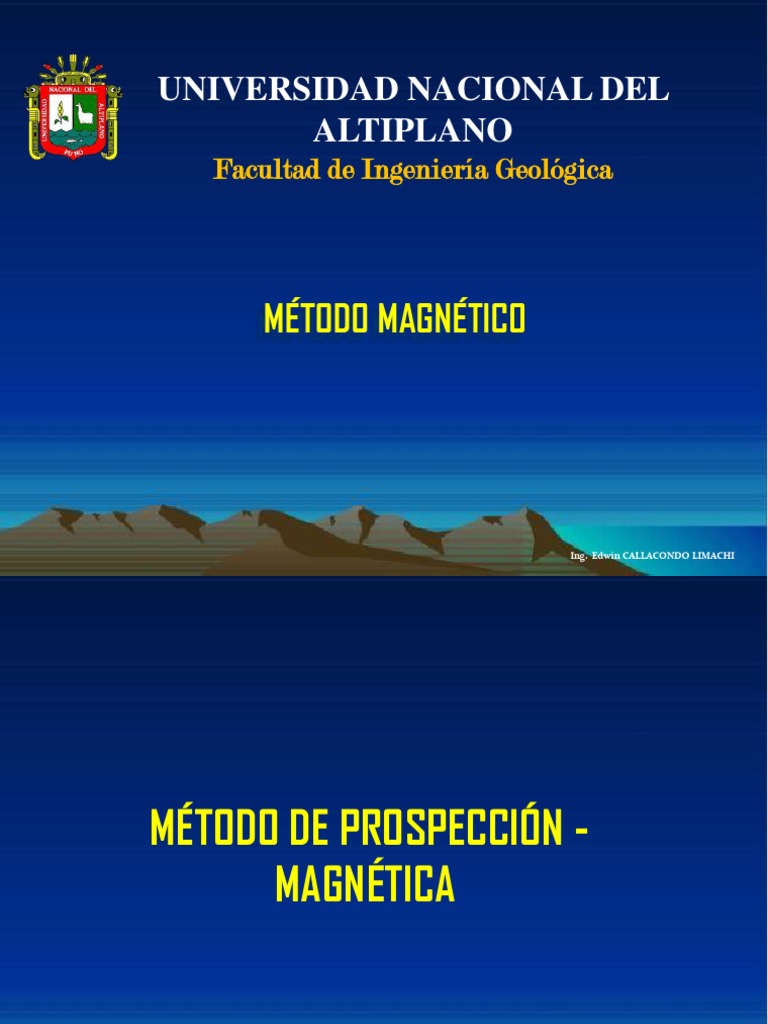 Metodo Magnetico | PDF | Campo magnético de la tierra | Magnetismo