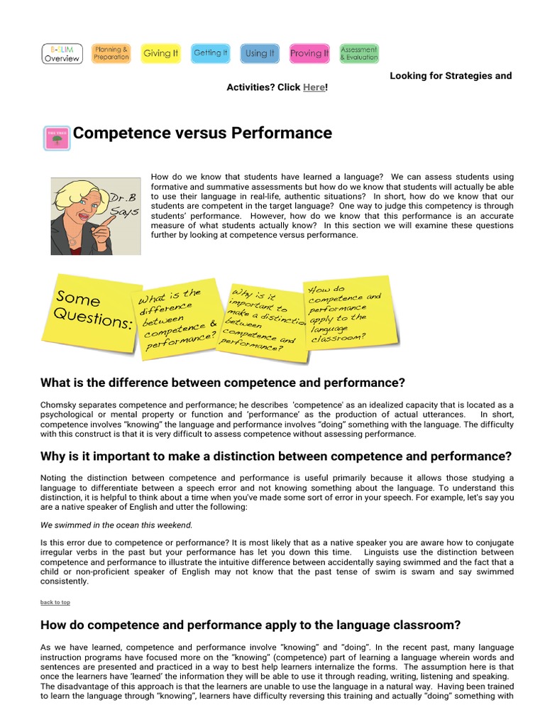 Competency_versus_Performance.pdf | Speech | Learning | Free 30-day ...