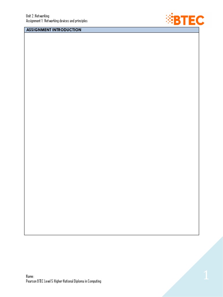 Assignment Guide | PDF | Workstation | Computer Network