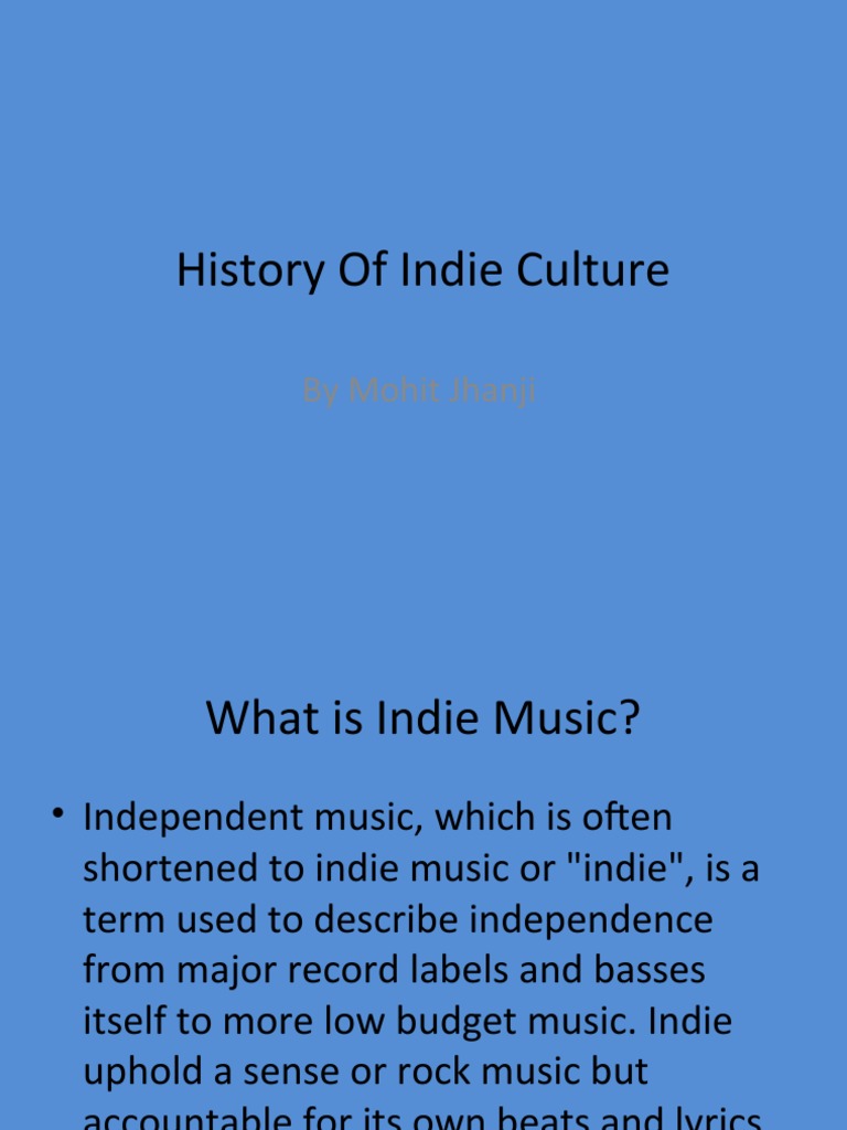 Indie Music History | PDF | Alternative Rock | Rock Music