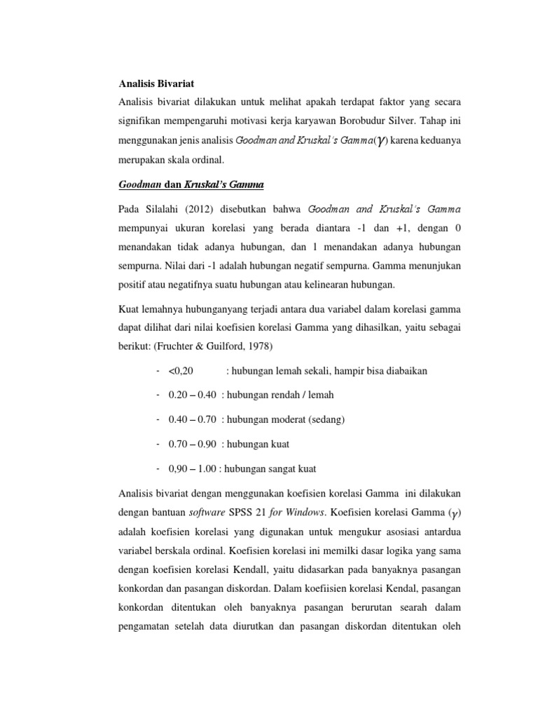 Analisis Bivariat | PDF