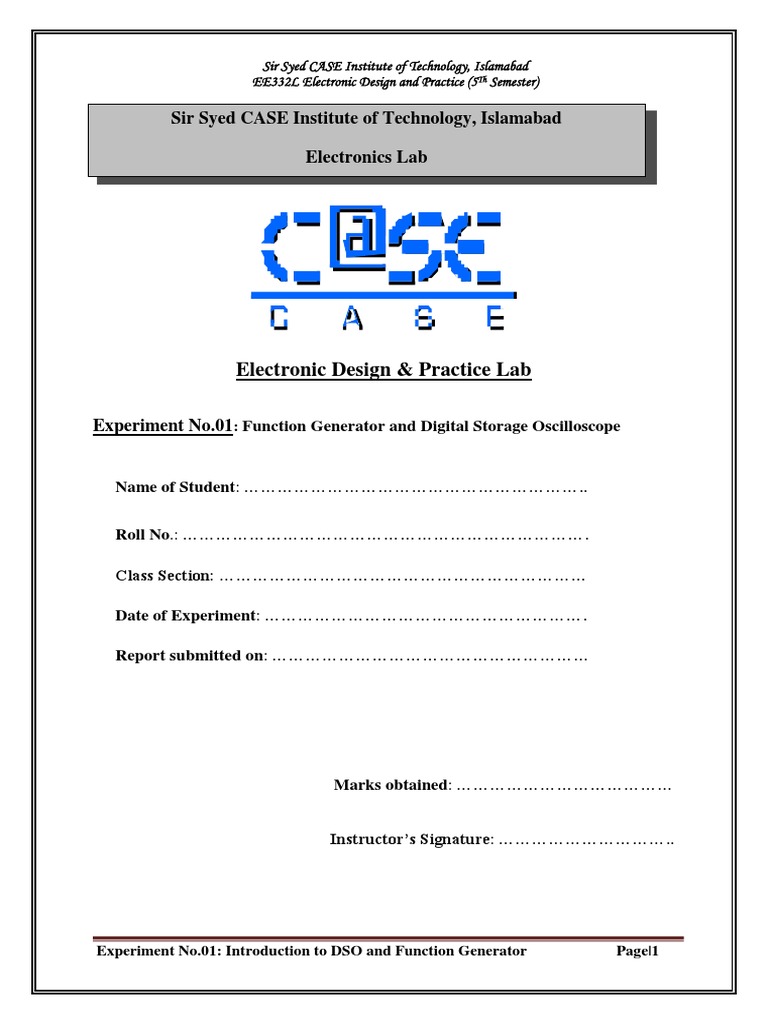 Lab1-Introduction To DSO ND FG | PDF | Amplitude | Electromagnetism