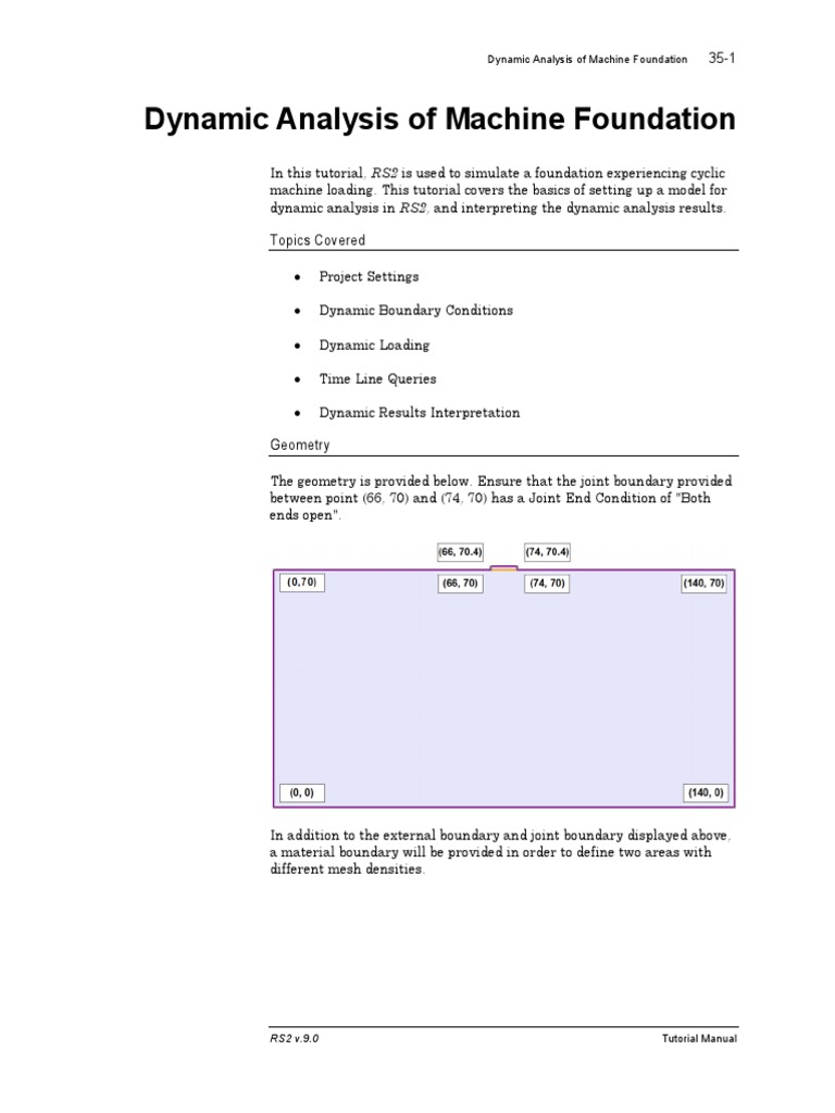 Tutorial 35 Dynamic Analysis of Machine Foundation PDF | PDF | Machines ...