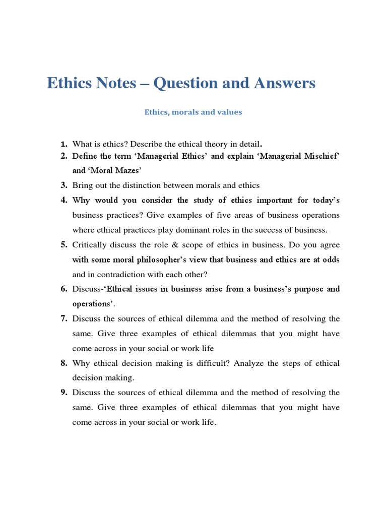Questions of Ethics Moral and Values | Philosophical Theories | Stereotypes