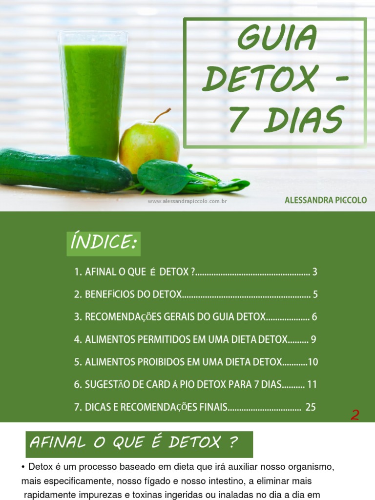 Guia Detox 7 Dias | PDF | Chá | Tomate