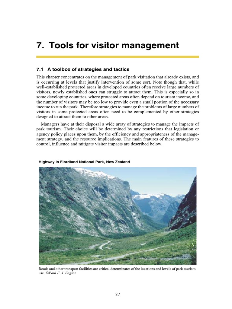Tools For Visitor Management | PDF | Public Transport | Marketing