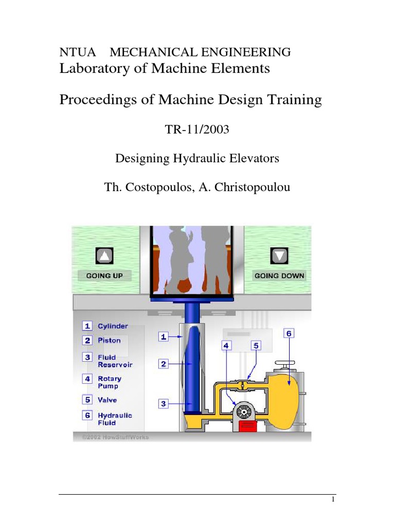 Designing Hydraulic Elevators PDF | PDF | Elevator | Pump