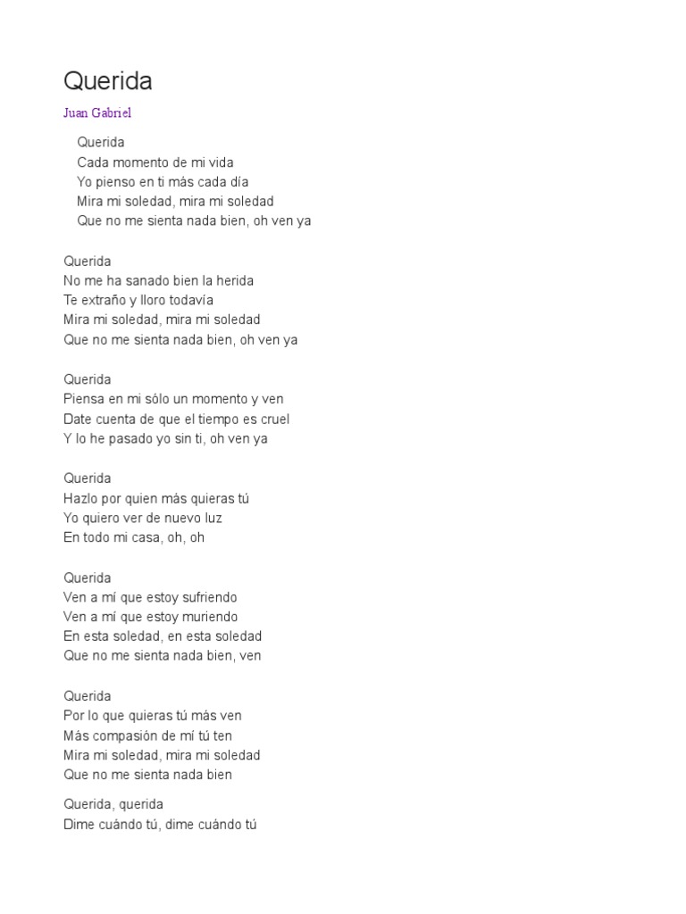 Querida | PDF