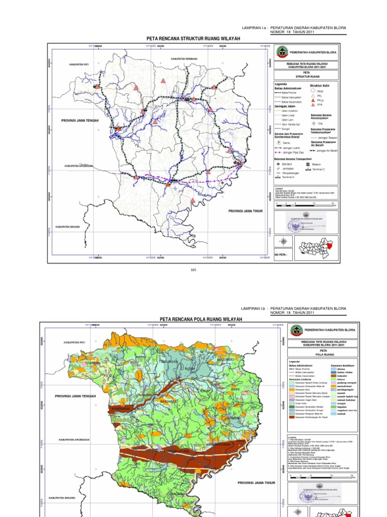 Peta Perda RTRW Lampiran 1 PDF | PDF
