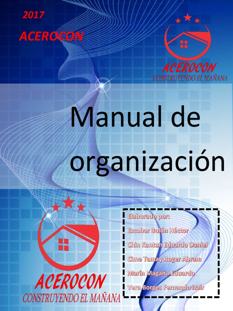 Ejemplo de Un Manual de Organizacion | PDF | Calidad (comercial) | Reclutamiento