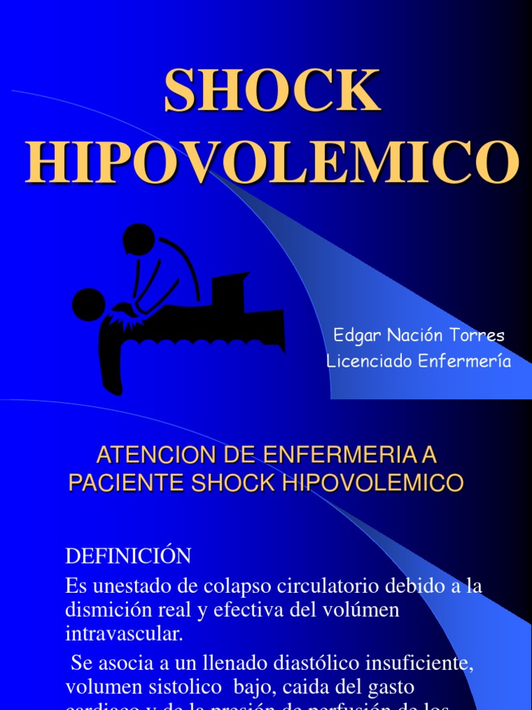 Shock Hipovolemico | Choque (circulatorio) | Sistema cardiovascular