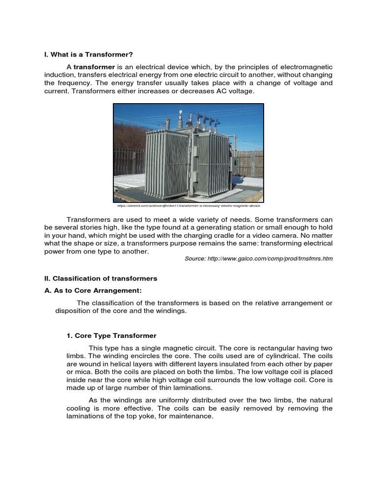 EE - Transformer | PDF | Transformer | Inductor