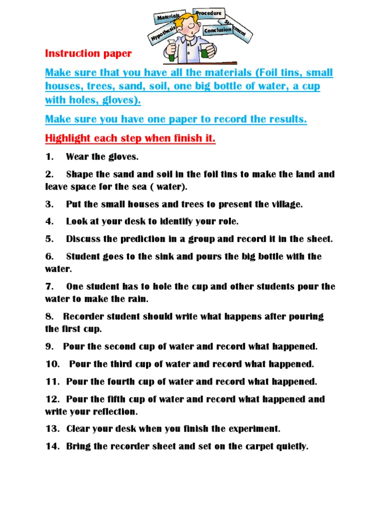 Instruction Paper | PDF