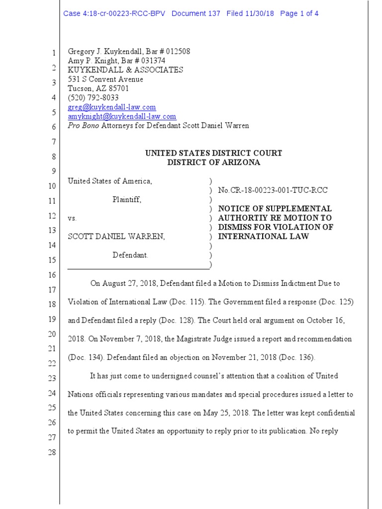 UN Letter | PDF | Human Rights | Government And Personhood