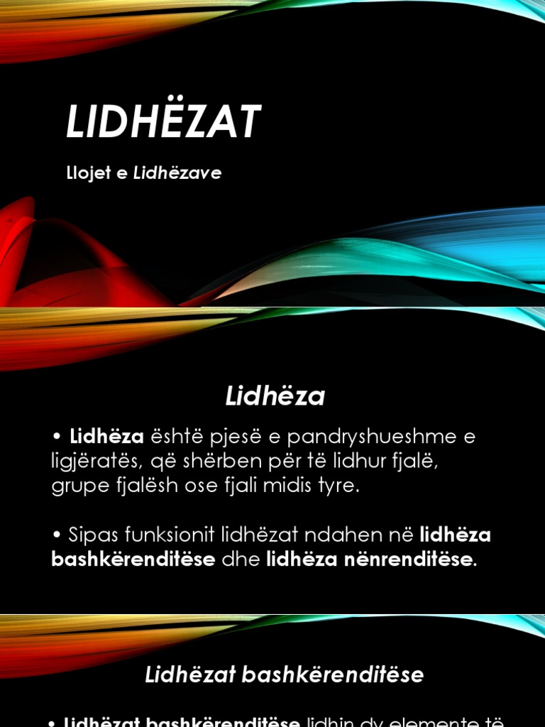 Lidhëzat | PDF