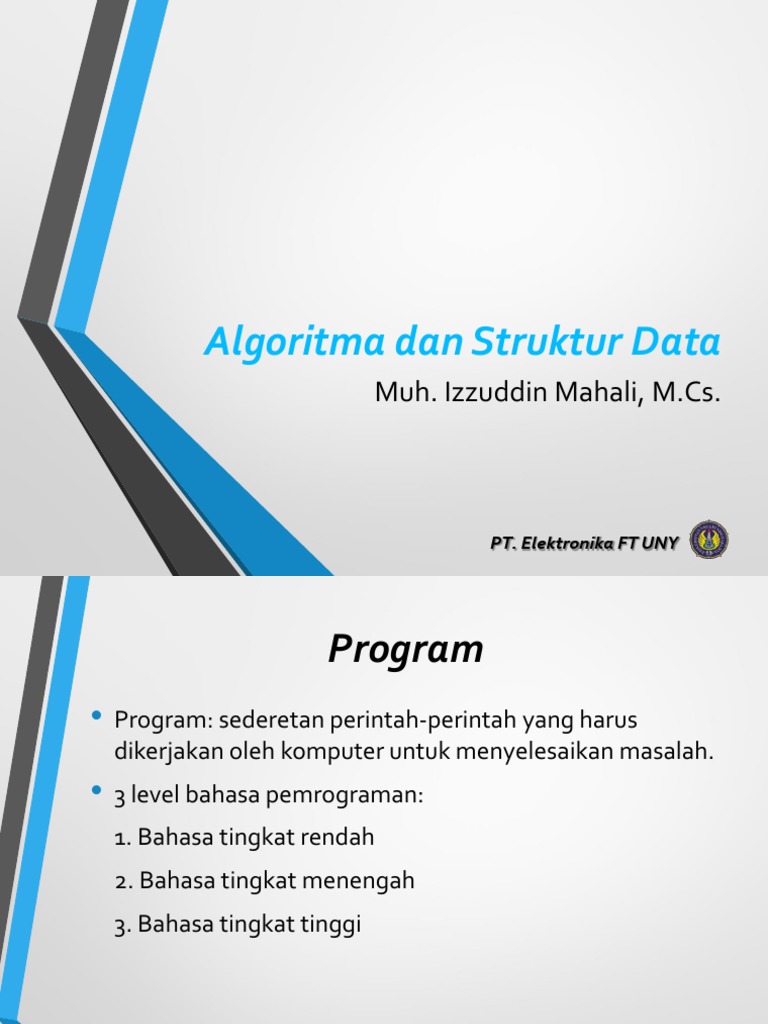 Algoritma & Struktur Data UNY | PDF | Komputer