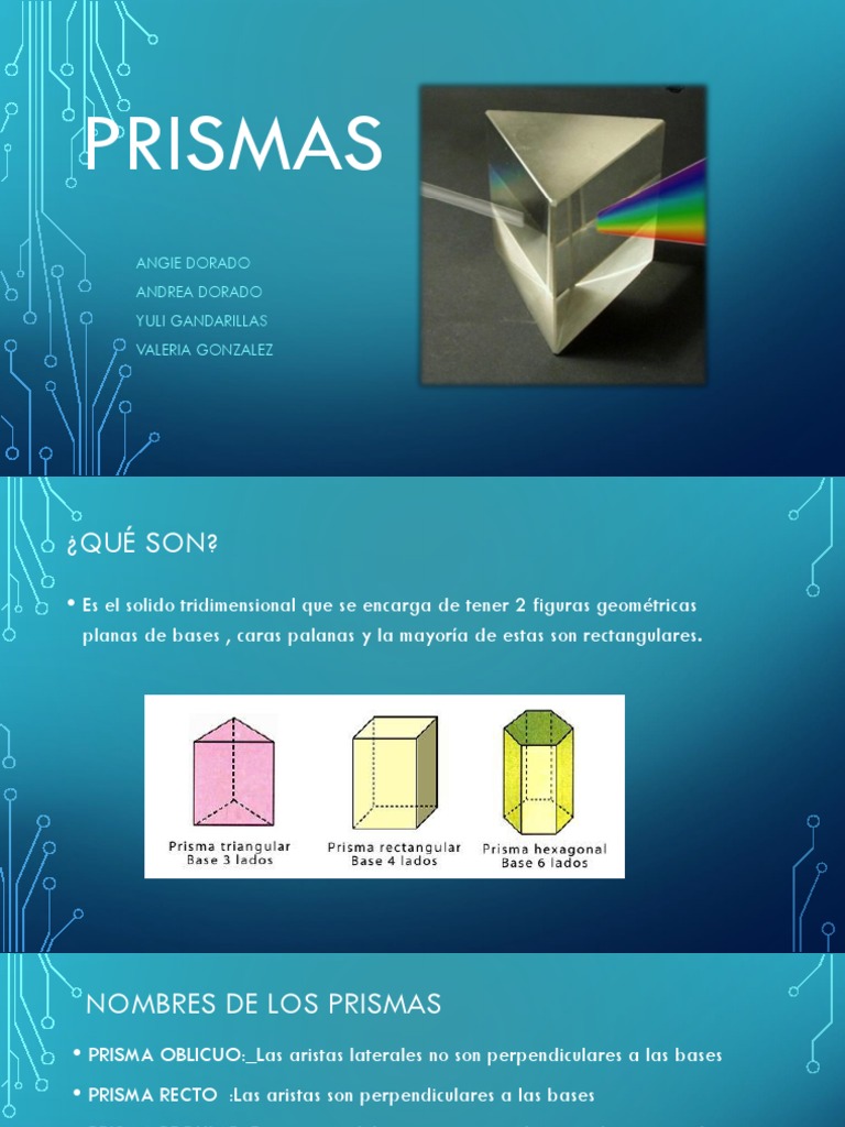 Tipos y características de prismas | PDF | Hogar, jardinería y ...