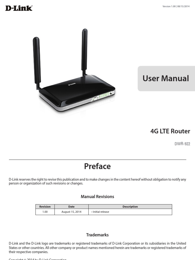 User Manual: 4G LTE Router | PDF | Domain Name System | Ip Address