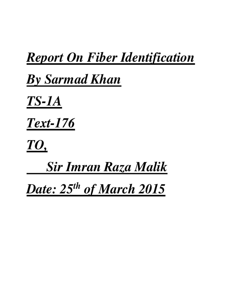 Fibre Identification | PDF | Rayon | Acetic Acid