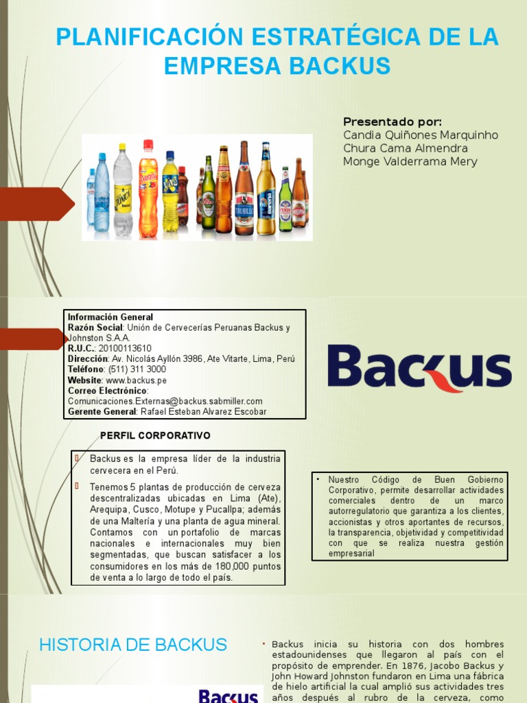 BACKUS | Crecimiento económico | Tecnología e ingeniería