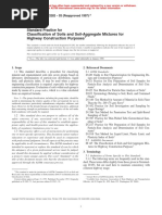 Astm D-2487 Classification of Soils For Engineering Purposes Unified ...