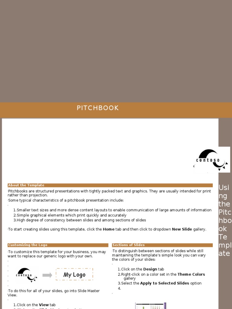Pitch Book | PDF