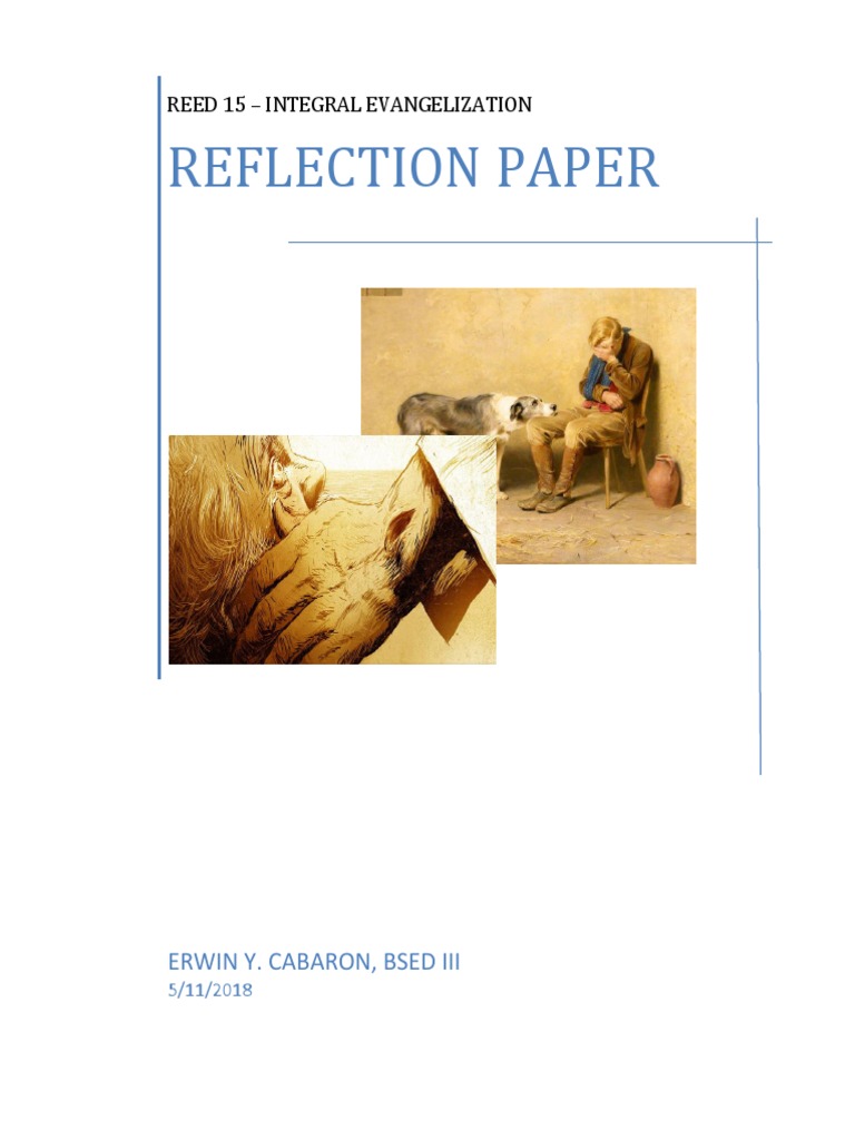 Reflection Paper | PDF | God The Father | Jesus