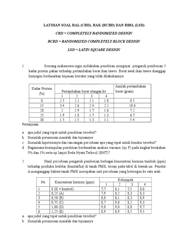 Latihan Soal Ral, Rak Dan RBSL | PDF