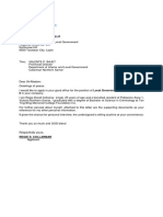Application Letters for Government Positions | PDF | Social Science