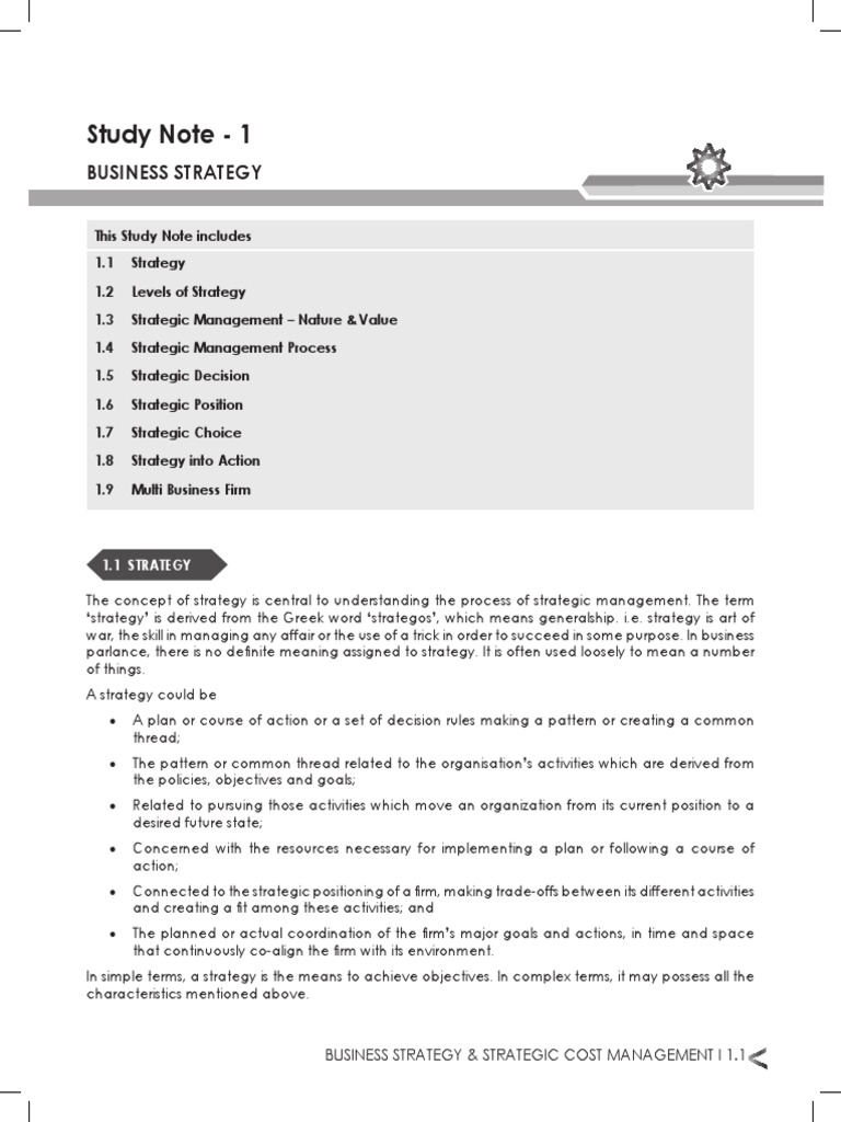 Strategy | PDF | Strategic Management | Goal