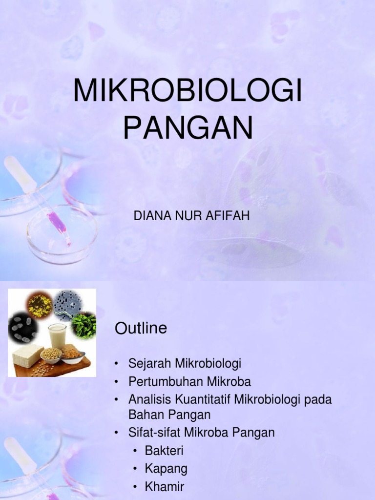 Mikrobiologi Pangan: Diana Nur Afifah | PDF | Bacteria | Chemistry