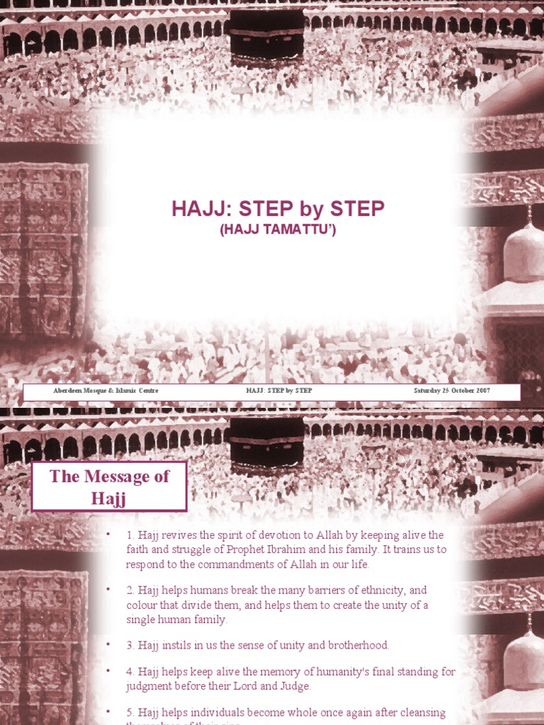 Hajj: Step by Step | PDF | Hajj | Mecca