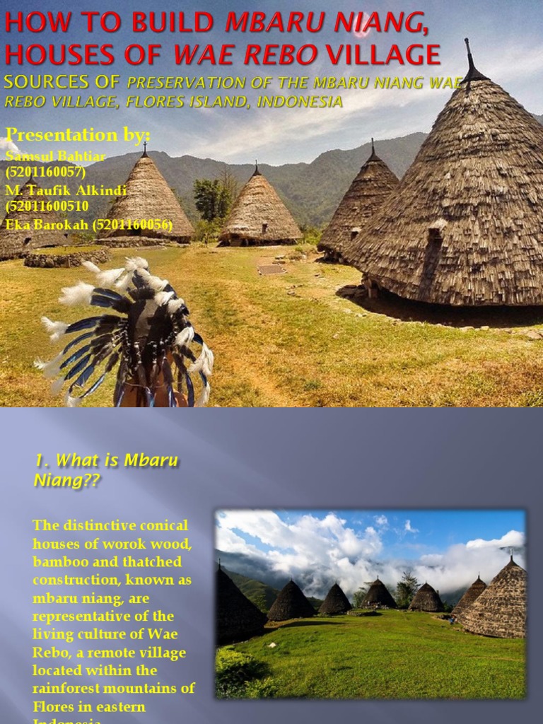 Mbaru Niang: Traditional Wae Rebo Homes | PDF | Nature