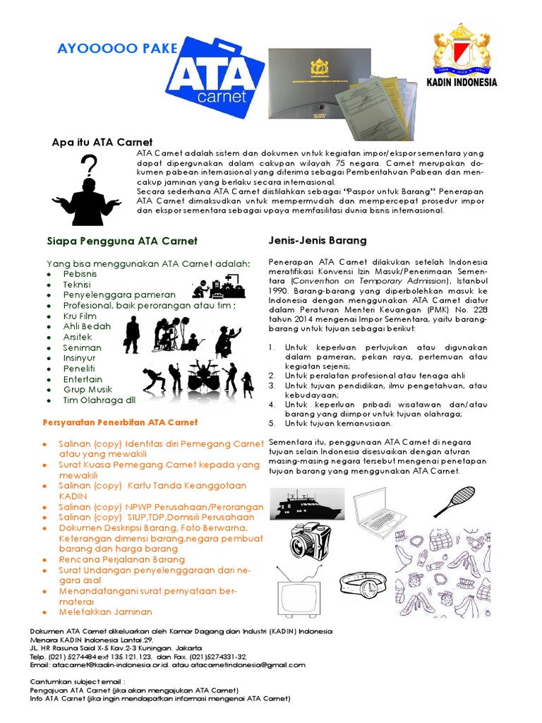 ATA CARNET Brosure 5 Oktober'15 | PDF