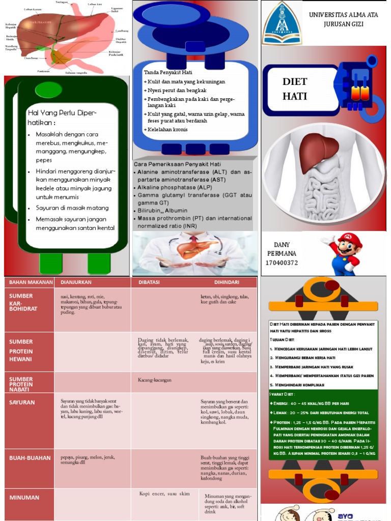 Leaflet Diet Hati | PDF | Kesehatan Holistik