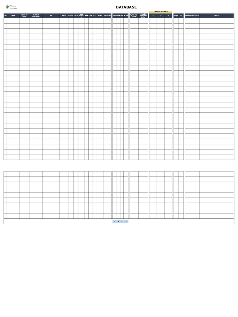 Template Master Database | PDF