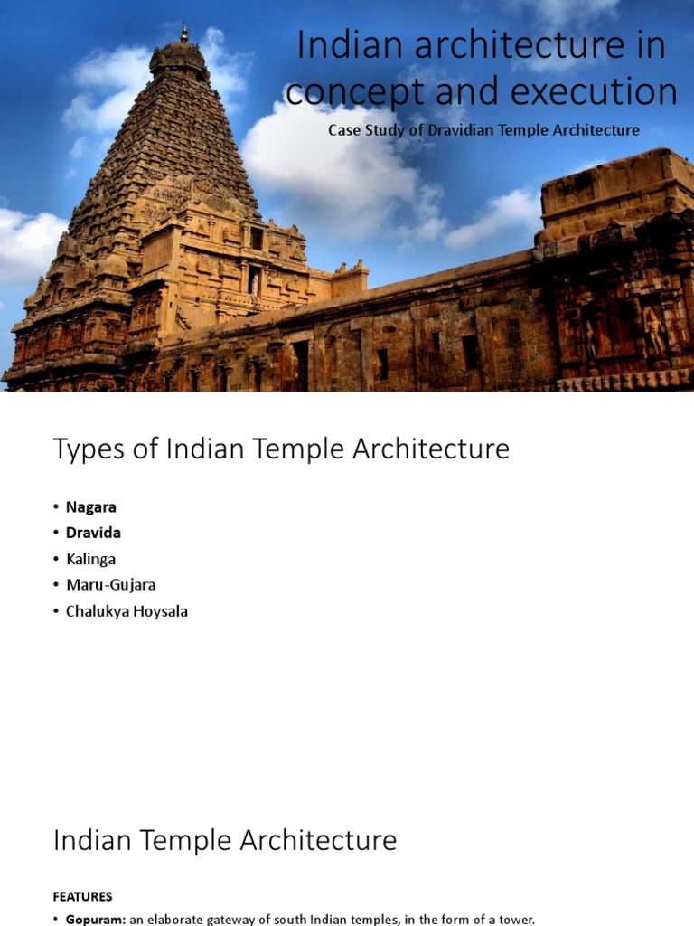 Indian Architecture in Concept and Execution Case Study of Dravidian ...