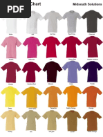 Promarker Colour Chart Template PDF | PDF | Blue | Color